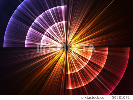 multicolor circle digital flare abstract - Stock Illustration [59381071 ...