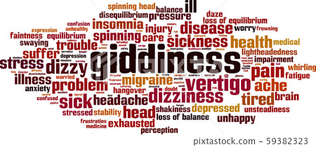 Giddiness word cloud - Stock Illustration [59382323] - PIXTA