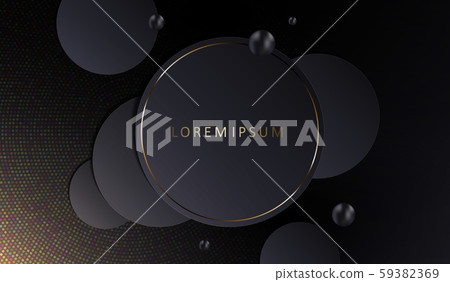 Abstract geometric design with a dark round... - Stock Illustration ...