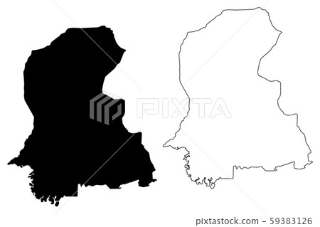 Sindh map vector.... - Stock Illustration [59383126] - PIXTA