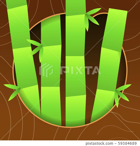 Illustration Cartoon Bamboo Wildlife For Your - Stock Illustration ...