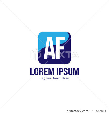 AF Letter Logo Design. Creative Modern AF Letters - Stock Illustration ...