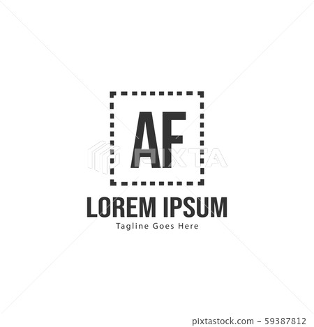 AF Letter Logo Design. Creative Modern AF Letters - Stock Illustration ...