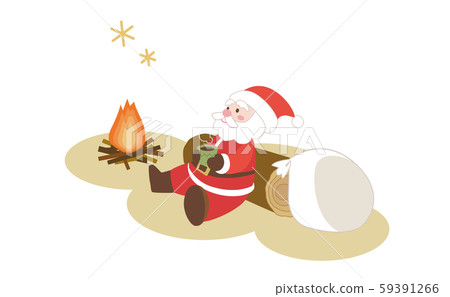 Santa in a rest - Stock Illustration [59391266] - PIXTA