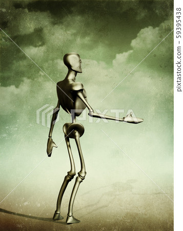 Standing humanoid - Stock Illustration [59395438] - PIXTA