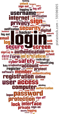 Login word cloud - Stock Illustration [59396905] - PIXTA