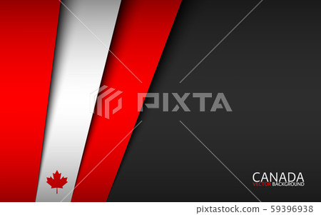 Modern vector background with Canadian colors - Stock Illustration ...