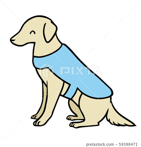 Illustration of a simple service dog - Stock Illustration [59398471 ...