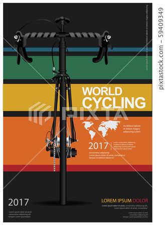 Cycling Poster Vector Illustration - Stock Illustration [59409349] - PIXTA