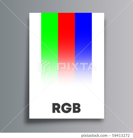 RGB color model poster for flyer, brochure cover, - Stock Illustration ...