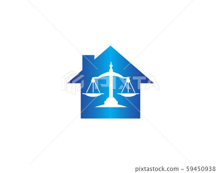 Balance symbol scales logo design illustration, - Stock Illustration ...