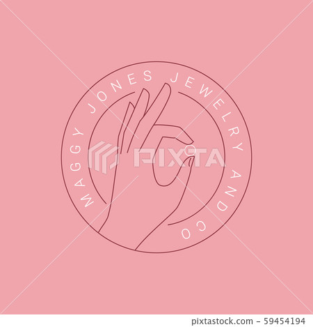Hand with ring logo design template - Stock Illustration [59454194] - PIXTA