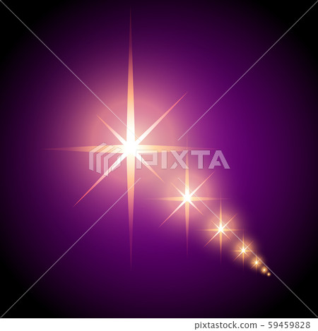 Shiny stars on a purple background - Stock Illustration [59459828] - PIXTA