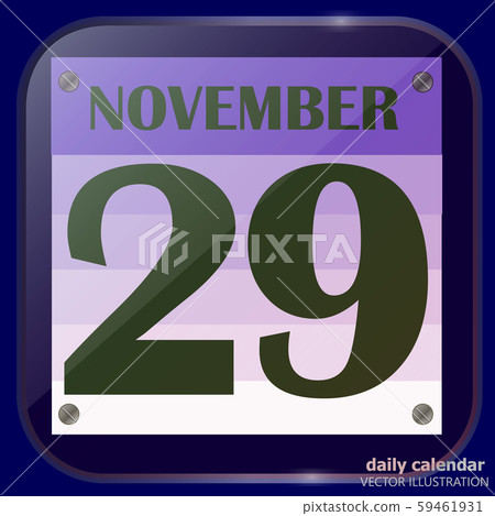 November 29 icon. For planning important day. - Stock Illustration ...