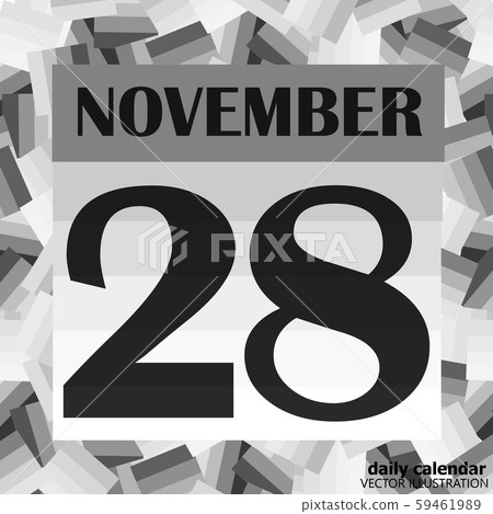November 28 icon. For planning important day. - Stock Illustration ...