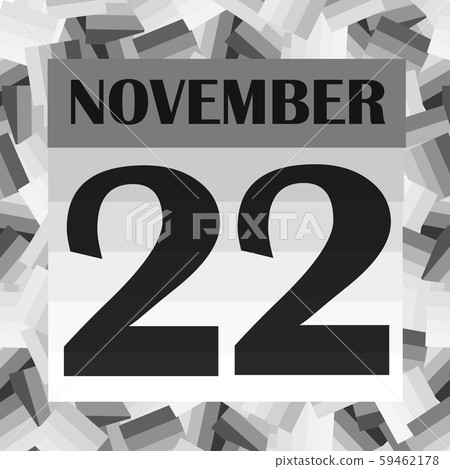 November 22 icon. For planning important day. - Stock Illustration ...