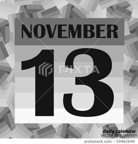 November 13 icon. For planning important day. - Stock Illustration ...