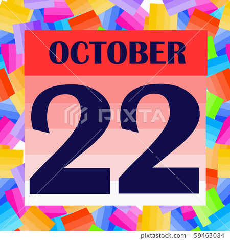 October 22 icon. For planning important day.... - Stock Illustration ...