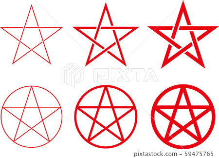 Pentagram b - Stock Illustration [59475765] - PIXTA