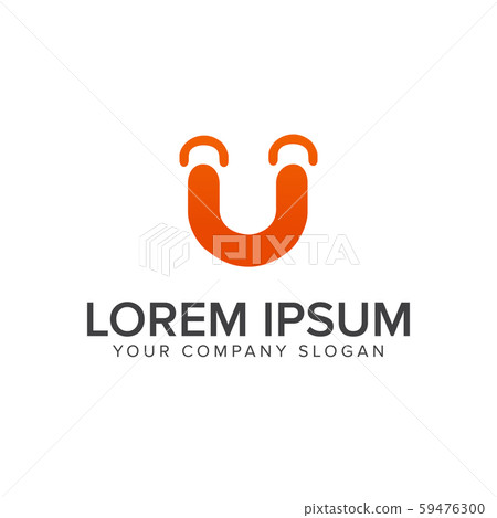 letter u smile logo design concept template - Stock Illustration ...