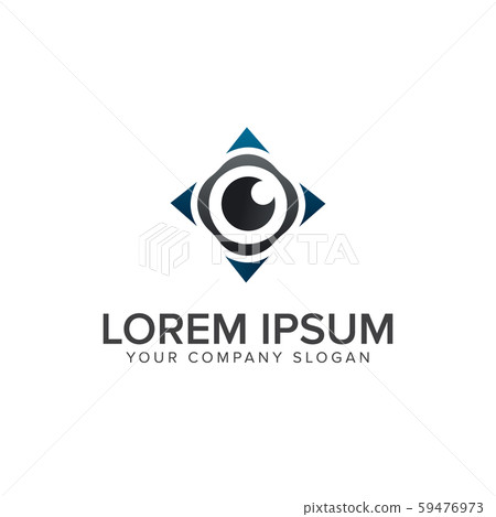 Eye compass logo design concept template - Stock Illustration [59476973 ...
