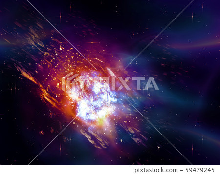Exploding of Star in Space - Stock Illustration [59479245] - PIXTA