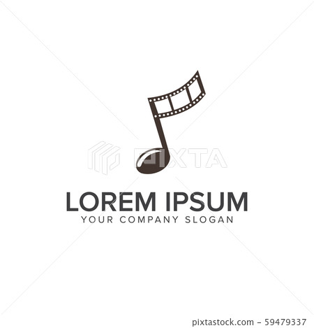 Entertainment music video logo design concept - Stock Illustration ...