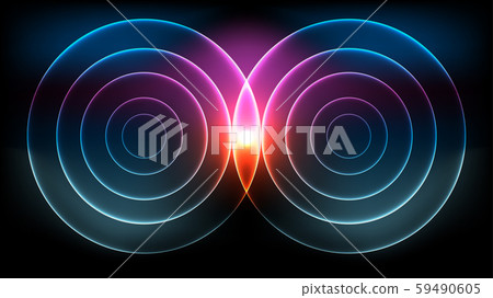 Cycle sound wave technology vector background - Stock Illustration ...