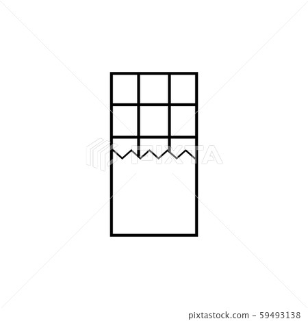 chocolate vector line icon - Stock Illustration [59493138] - PIXTA