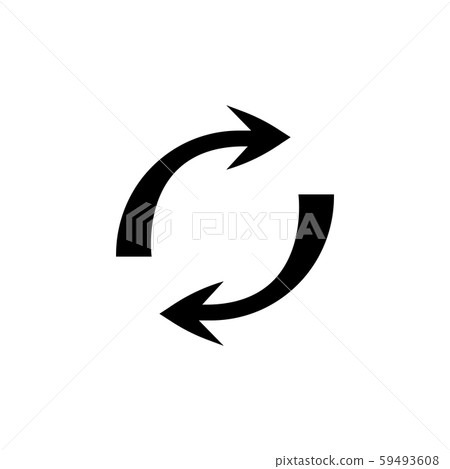 double reverse arrow, replace icon, exchange...-插圖素材 [59493608] - PIXTA圖庫