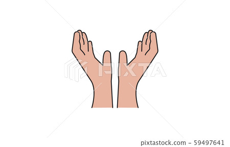 Two arms color vector icon. care and protection - Stock Illustration ...