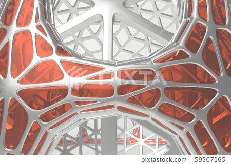 Abstract 3d rendering concept of high poly... - Stock Illustration ...