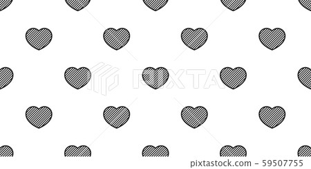 heart seamless pattern valentine strips vector... - Stock Illustration ...
