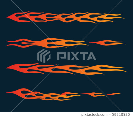 fire strip-02-01 - Stock Illustration [59510520] - PIXTA
