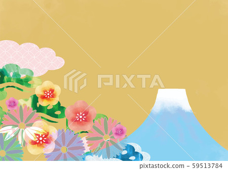 Mount Fuji Japanese Pattern Illustration - Stock Illustration [59513784 ...