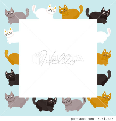 Cat frame - Stock Illustration [59519787] - PIXTA