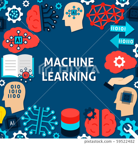 Machine Learning Paper Template Poster - Stock Illustration [59522482 ...