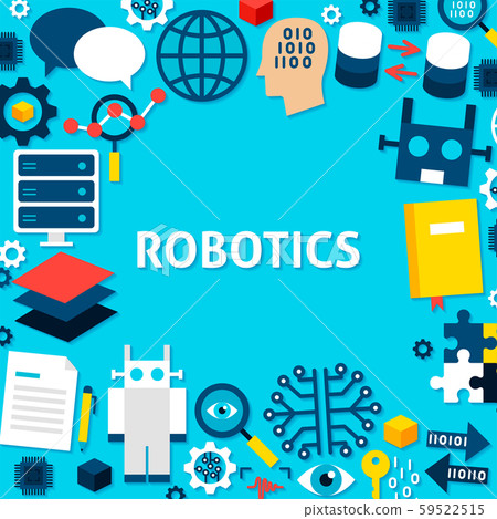 Robotics Paper Template Poster - Stock Illustration [59522515] - PIXTA