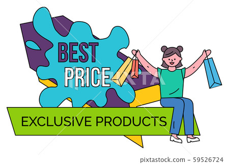 Best Price Exclusive Products Banner for Sale - Stock Illustration ...