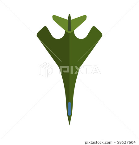 Air bomber top view navy green transport defense - Stock Illustration ...