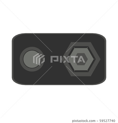 9v battery top view vector flat icon sign isolated - Stock Illustration ...