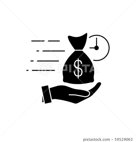 Quick and easy loan fast money providence icon... - Stock Illustration ...
