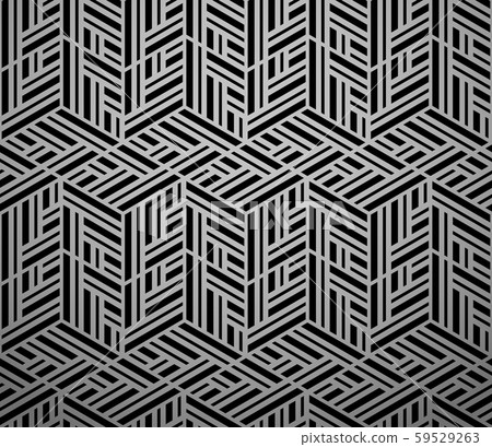 Abstract geometric pattern with stripes, lines. - Stock Illustration ...