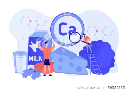 Uses of Calcium concept vector illustration. - Stock Illustration ...