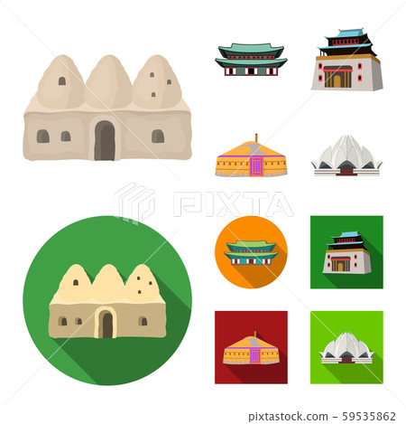 Vector illustration of town and chinatown icon.... - Stock Illustration ...