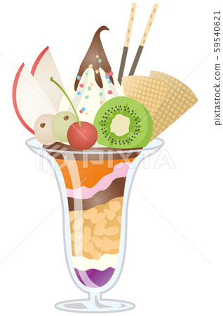 Parfait image illustration - Stock Illustration [59540621] - PIXTA