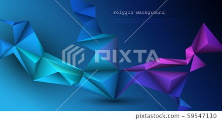 Vector 3D Geometric, Polygon, Line, Triangle... - Stock Illustration ...