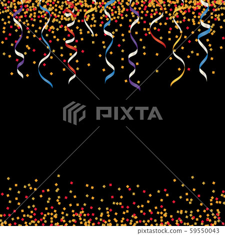 Colorful lame ribbon background - Stock Illustration [59550043] - PIXTA