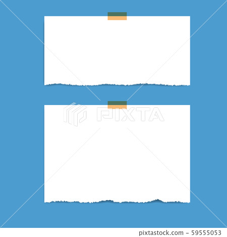 Blank squared notepad pages and tape. Note paper - Stock Illustration ...