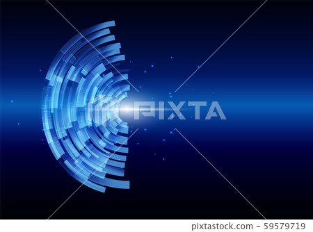 Blue line Technology, Abstract technology digital - Stock Illustration ...